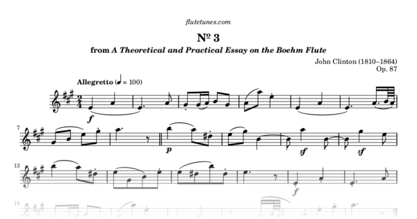 Study No. 3 in A major from A Theoretical and Practical Essay on the ...