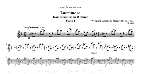 Lacrimosa Violin Sheet Music