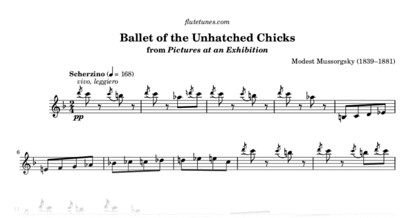 Ballet of the Unhatched Chicks from Pictures at an Exhibition (M ...