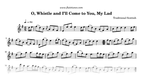 O, Whistle and I'll Come to You, My Lad (Trad. Scottish) - Free Flute ...