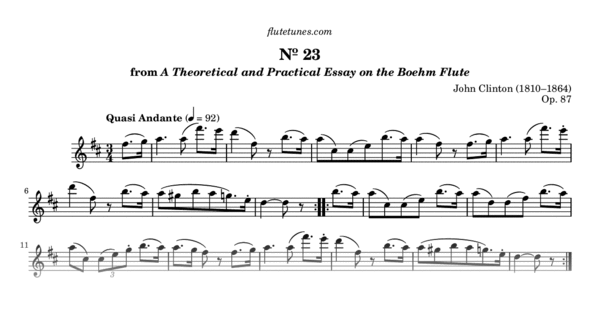 Study No. 23 in D major from A Theoretical and Practical Essay on the ...