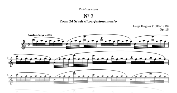 Study No. 7 in C major from 24 Studi di perfezionamento (L. Hugues ...