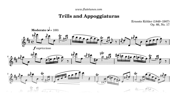 Trills and Appoggiaturas from 25 Romantic Studies (E. Köhler) - Free ...