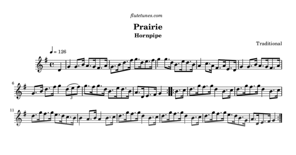 Prairie (Traditional) - Free Flute Sheet Music | flutetunes.com
