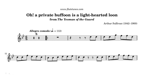 Oh! a Private Buffoon is a Light-Hearted Loon from The Yeoman of the ...