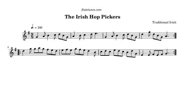 The Irish Hop Pickers (Trad. Irish) - Free Flute Sheet Music ...