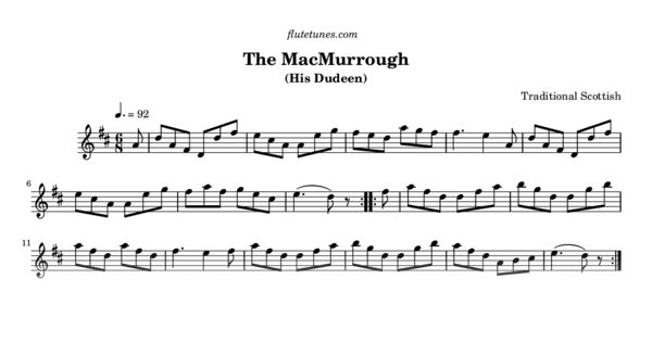 The MacMurrough (Trad. Scottish) - Free Flute Sheet Music | flutetunes.com